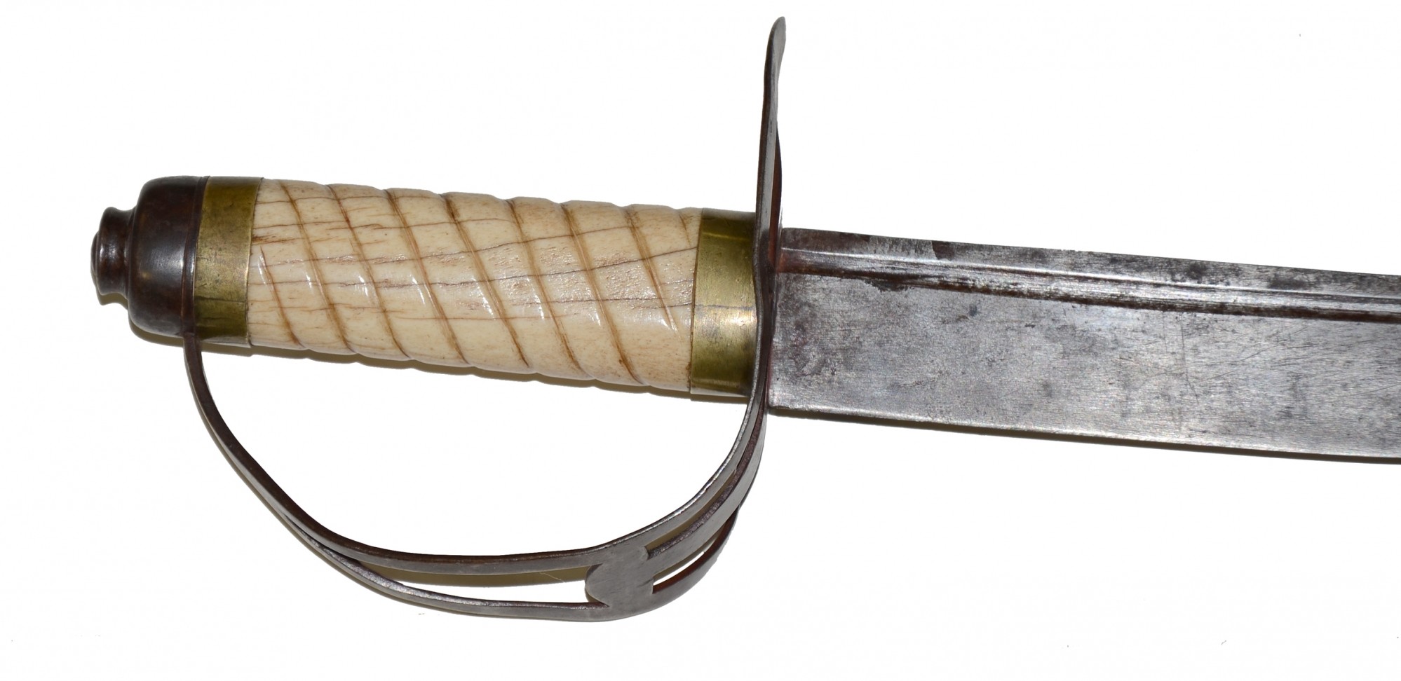 EARLY BONE-HANDLED SABER WITHOUT SCABBARD — Horse Soldier