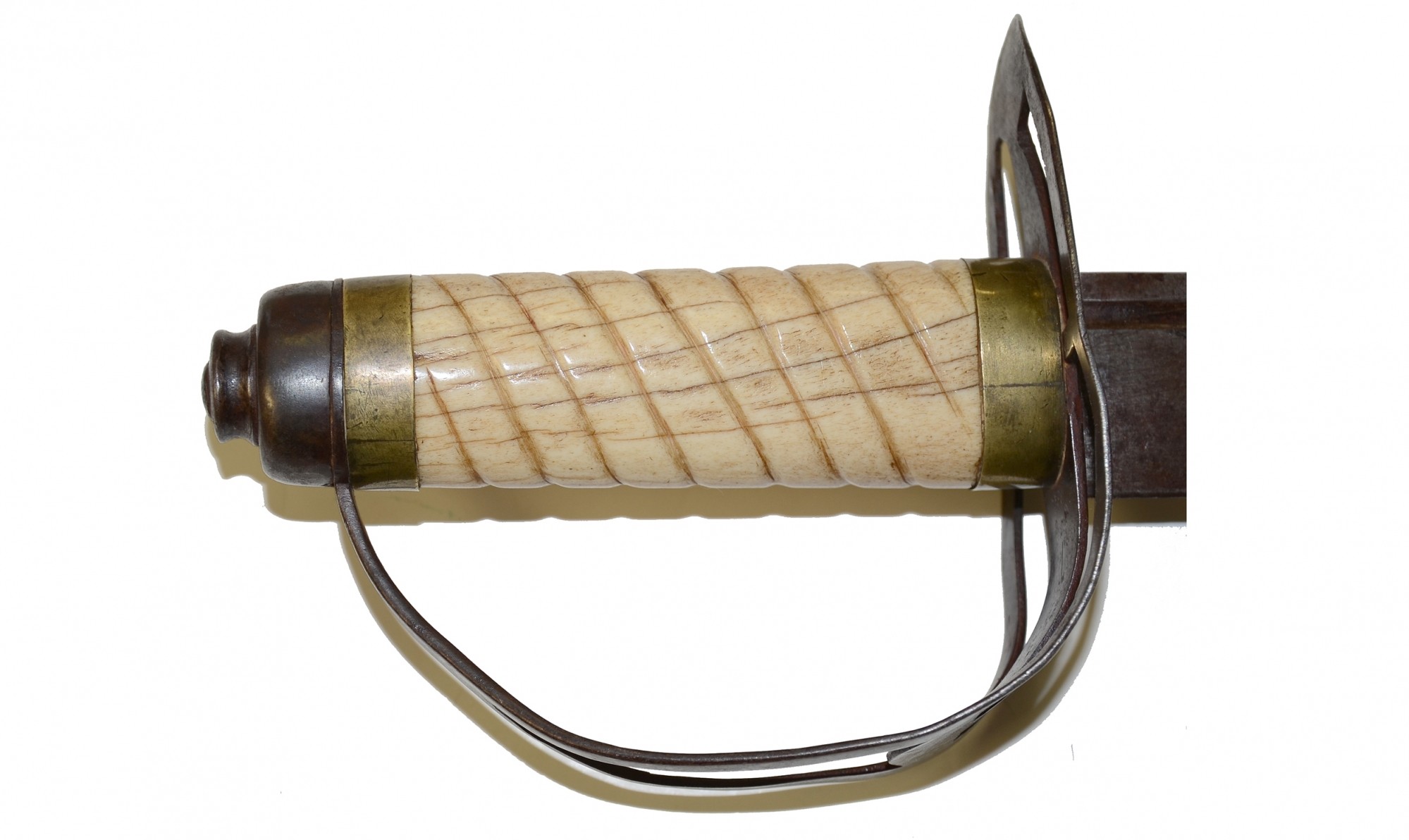 EARLY BONE-HANDLED SABER WITHOUT SCABBARD — Horse Soldier