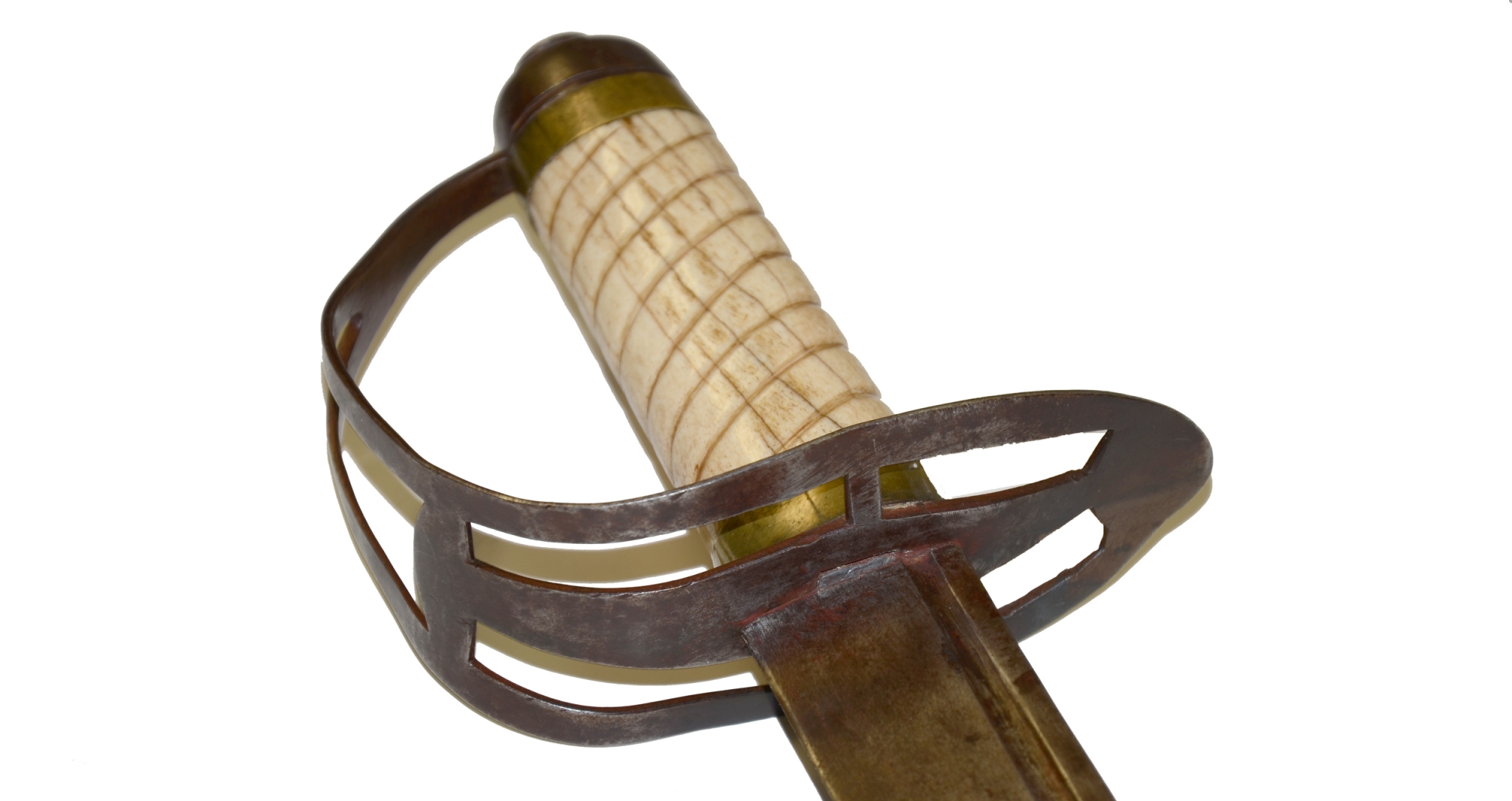 EARLY BONE-HANDLED SABER WITHOUT SCABBARD — Horse Soldier