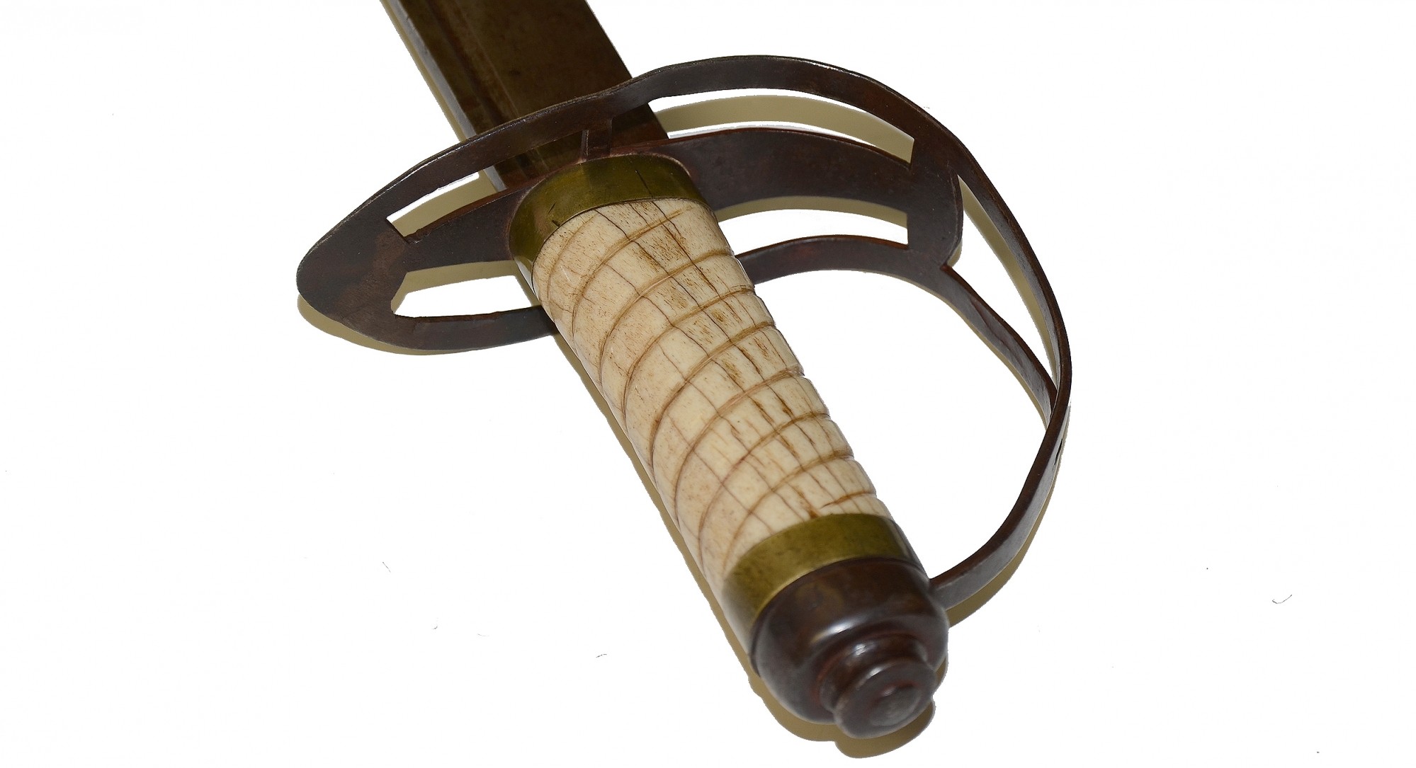EARLY BONE-HANDLED SABER WITHOUT SCABBARD — Horse Soldier