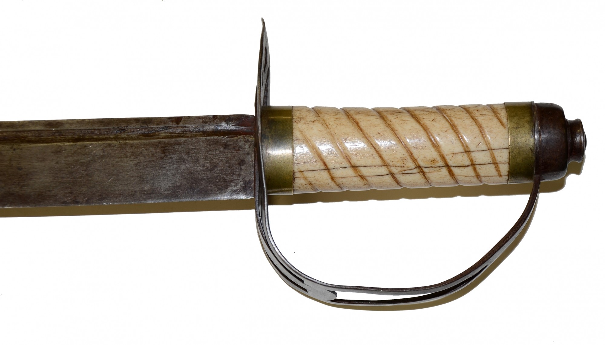 EARLY BONE-HANDLED SABER WITHOUT SCABBARD — Horse Soldier