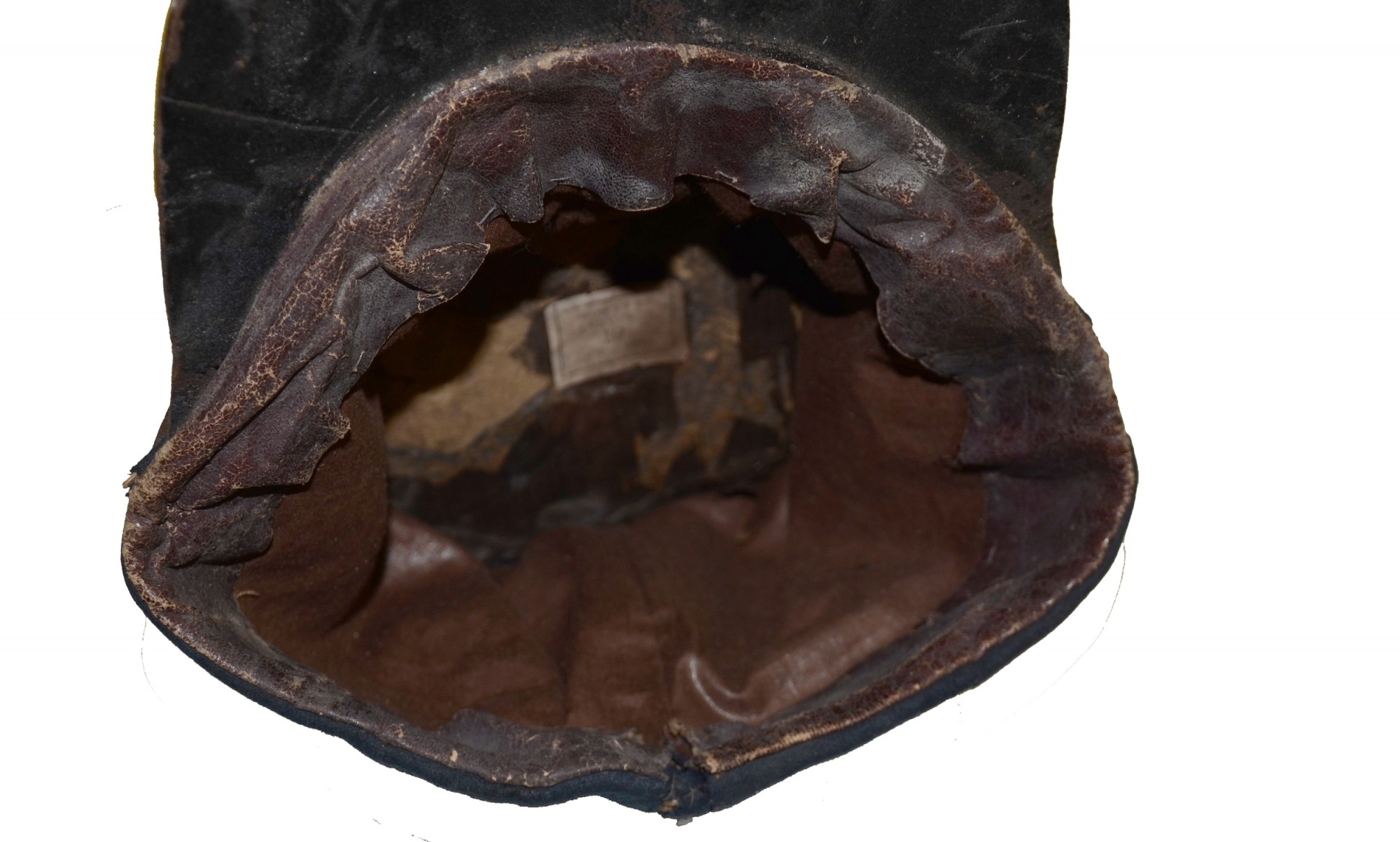 MODEL 1858 FORAGE CAP WITH REPLACED LINING & L. J. & I. MAKER'S LABEL ...
