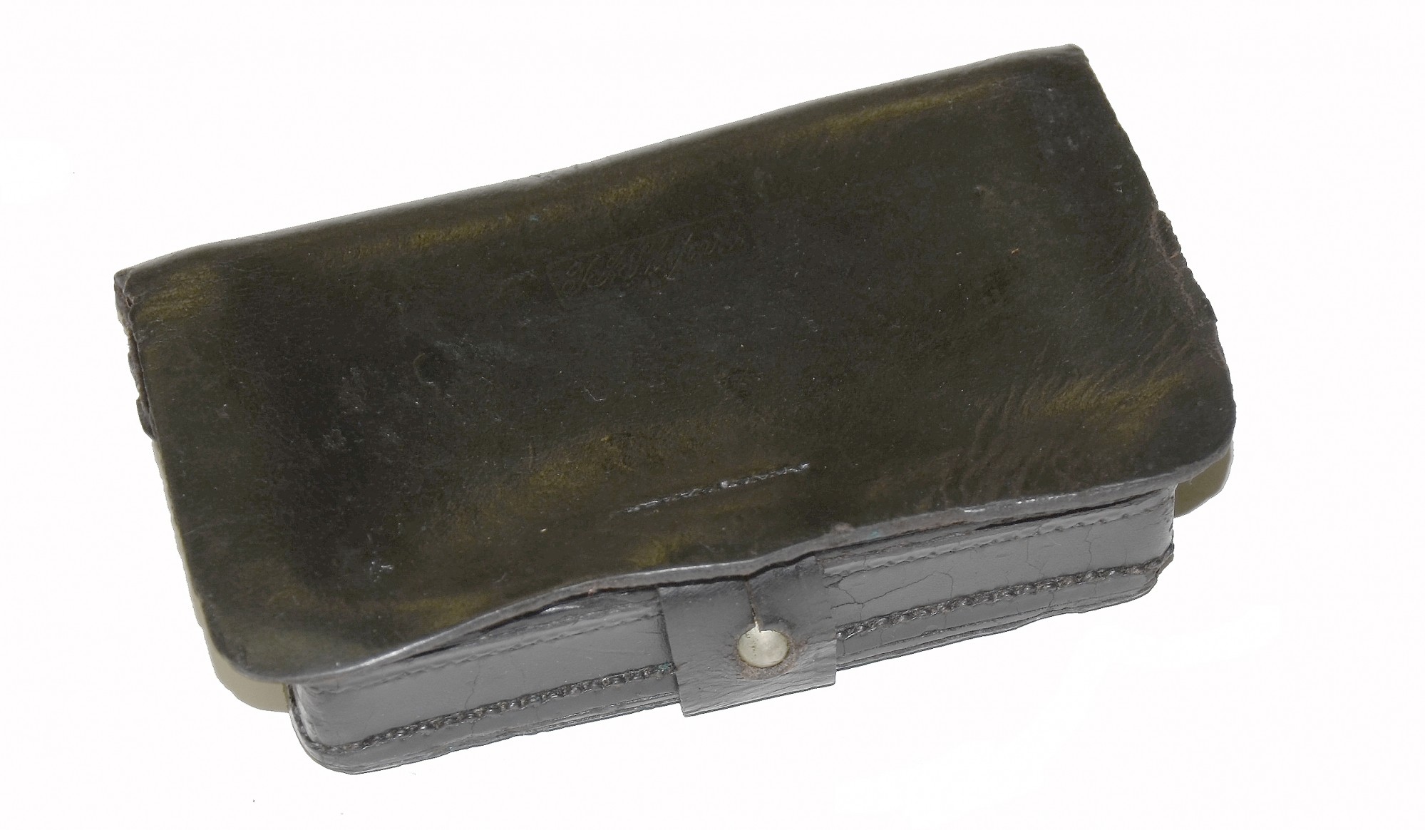 EXCELLENT CIVIL WAR PISTOL CARTRIDGE BOX — Horse Soldier