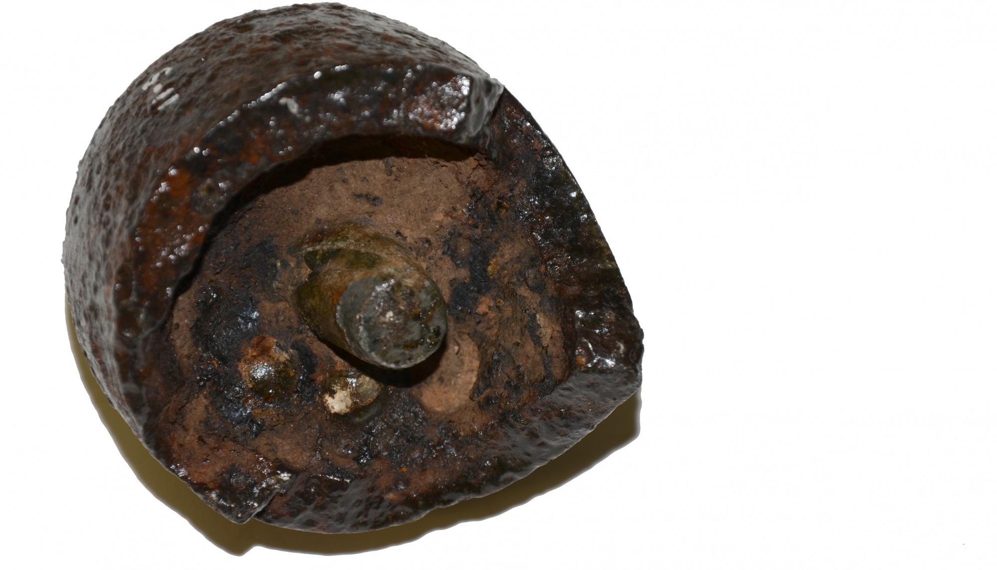 NOSE SECTION OF SCHENKL SHELL FRAGMENT FROM SPOTSYLVANIA, VIRGINIA ...