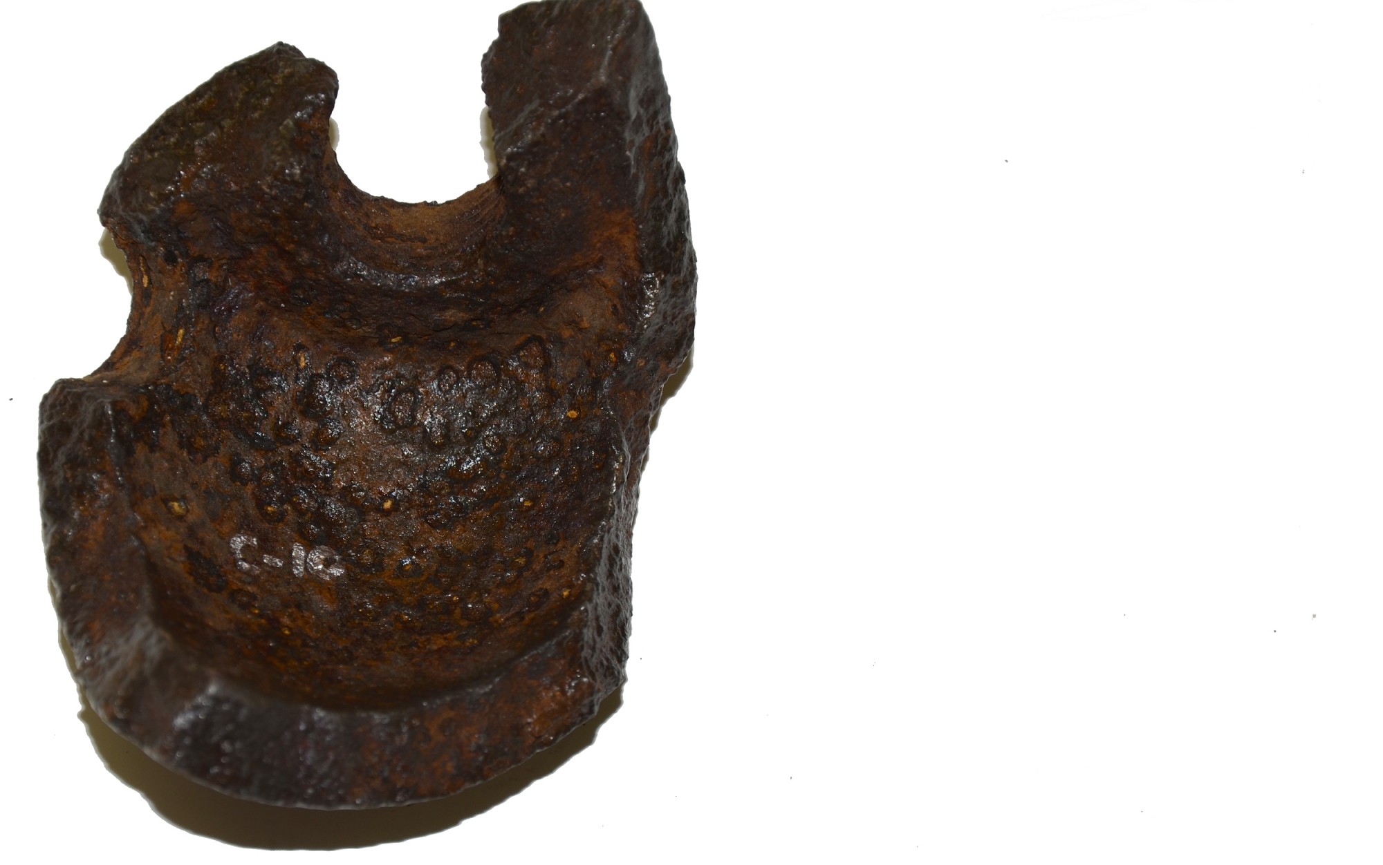 NICE FRAGMENT FROM A CONFEDERATE 12LB SPHERICAL CASE SHOT “SIDE LOADER ...