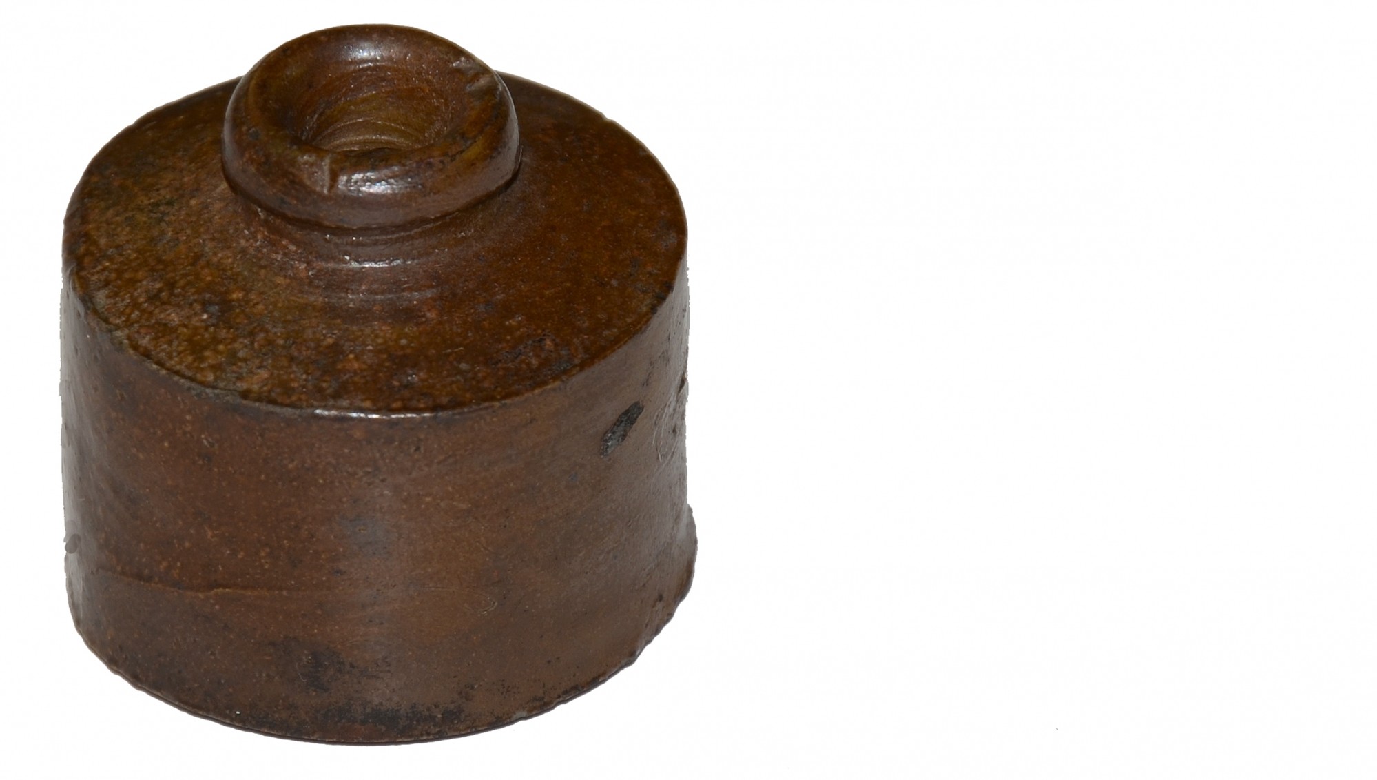CIVIL WAR ERA CLAY INKWELL — Horse Soldier