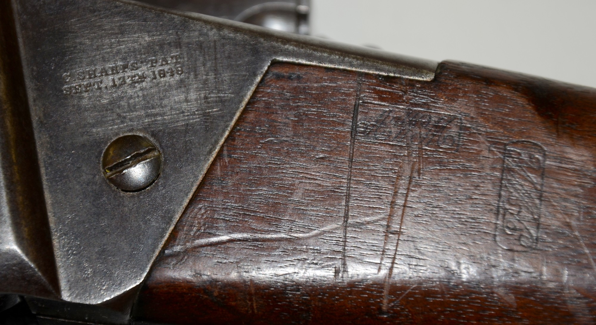 SHARPS RIFLE ID'D BY SERIAL NUMBER TO MEMBER OF THE 4TH US VETERAN VOLUNTEERS WHO HAD PREVIOUS ...