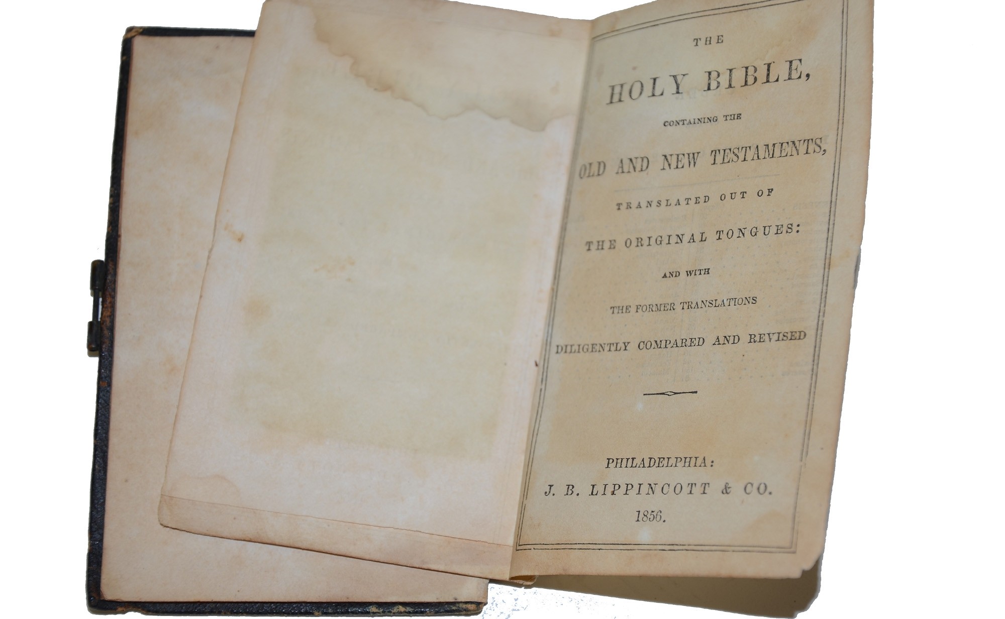 1856 BIBLE AND THE PATRIOT’S HYMN BOOK (1862) IDENTIFIED TO PRIVATE ...