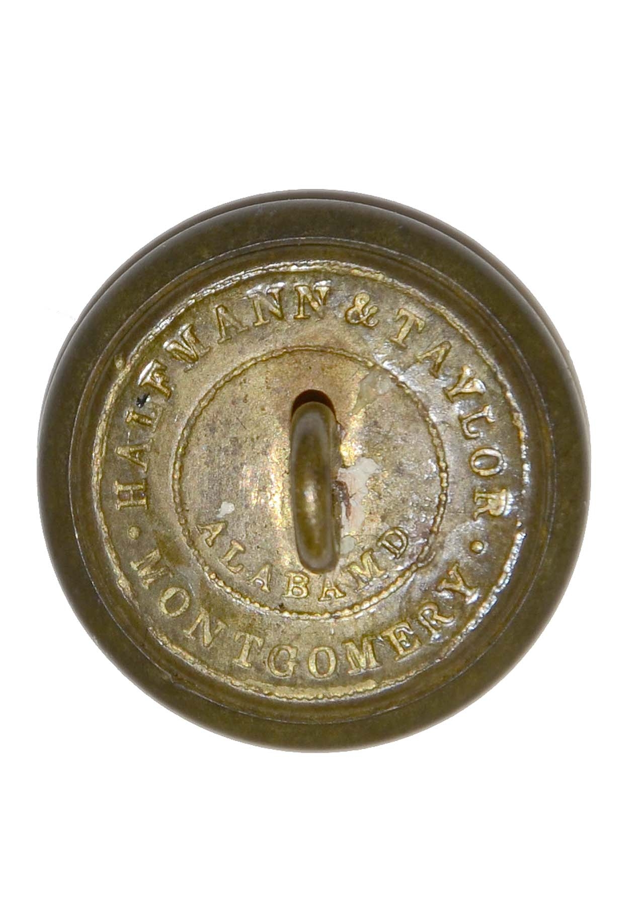 CONFEDERATE MANUSCRIPT “I” COAT BUTTON — Horse Soldier