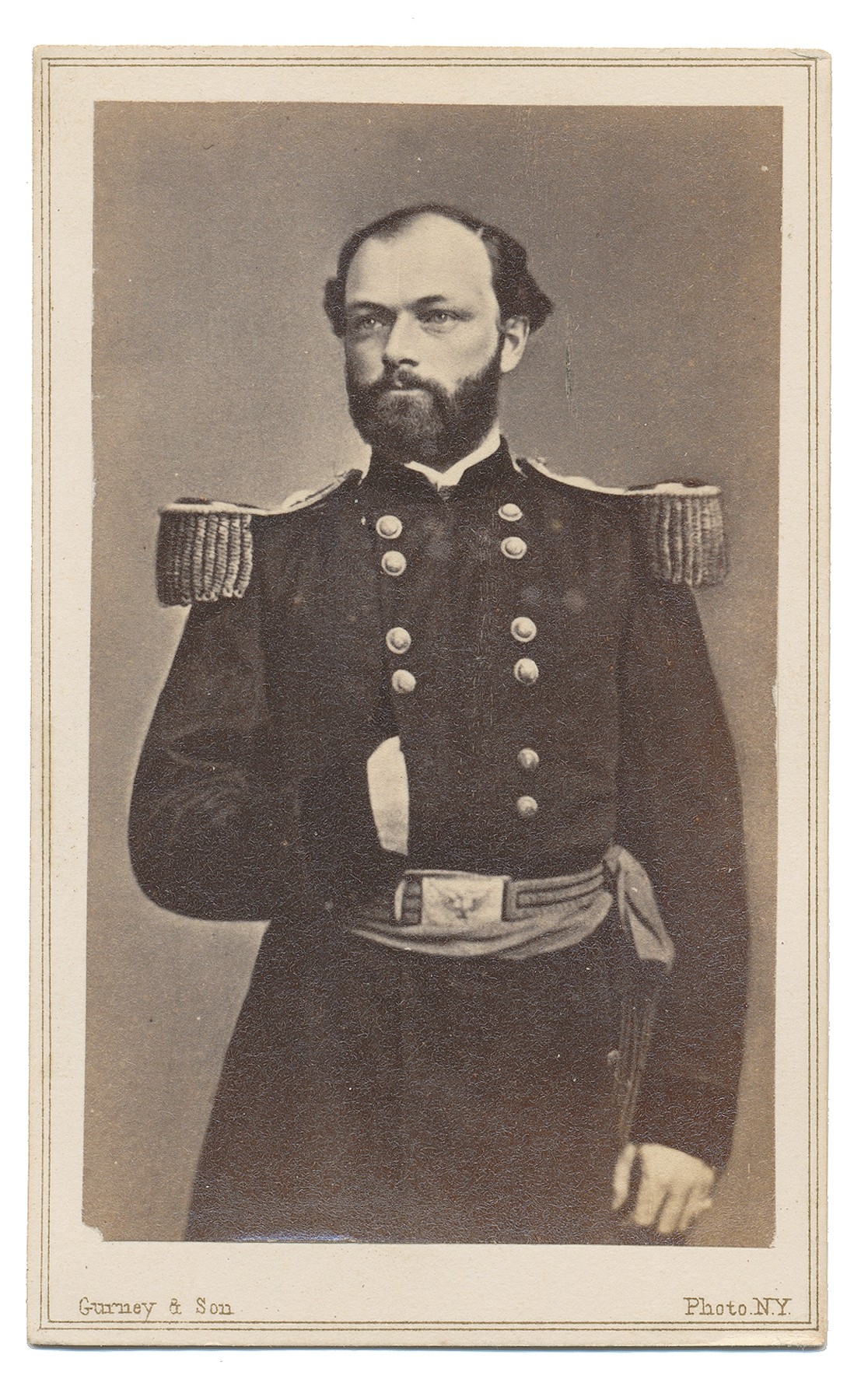 CDV OF GENERAL QUINCY A. GILLMORE — Horse Soldier