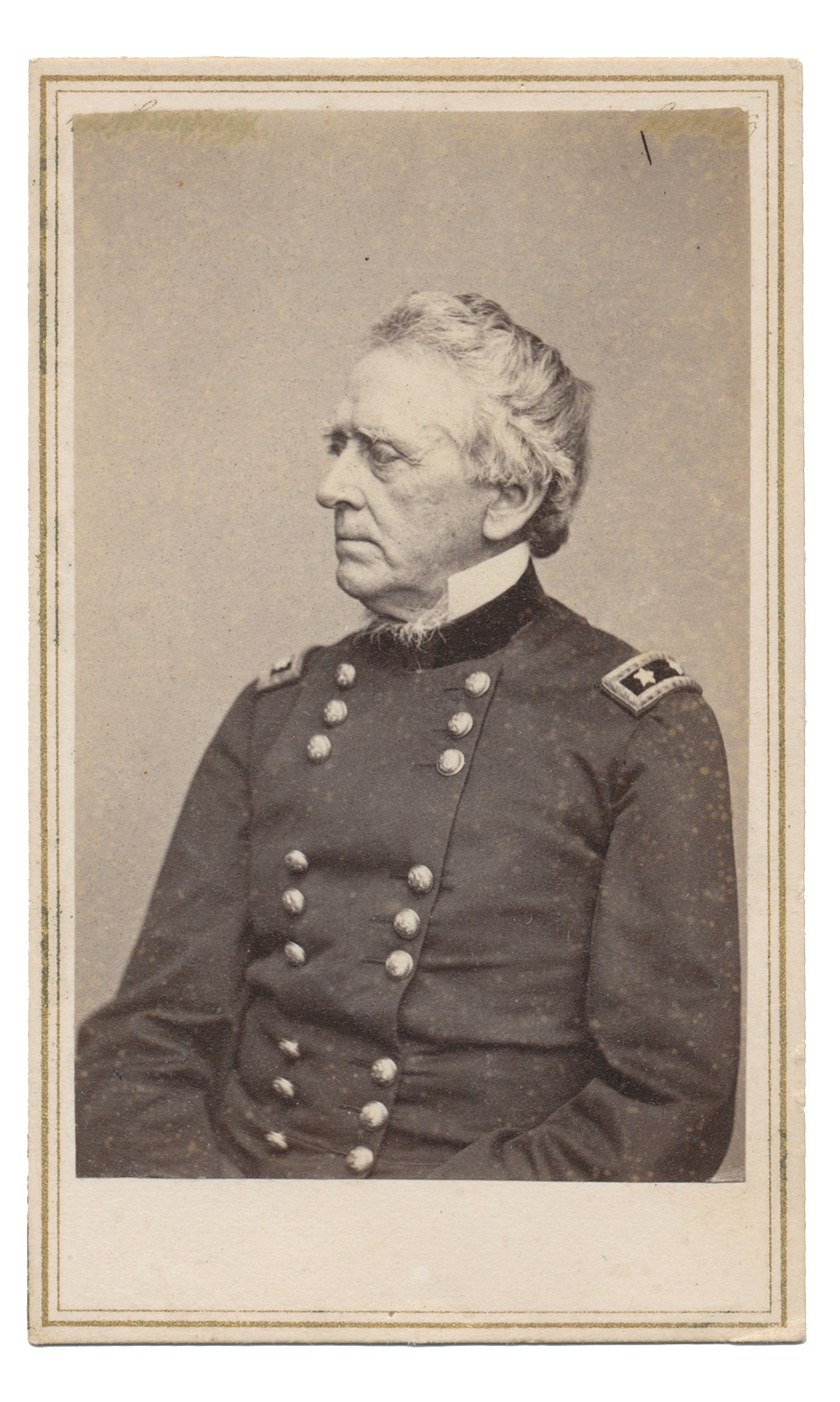 CDV OF GENERAL JOHN A. DIX — Horse Soldier