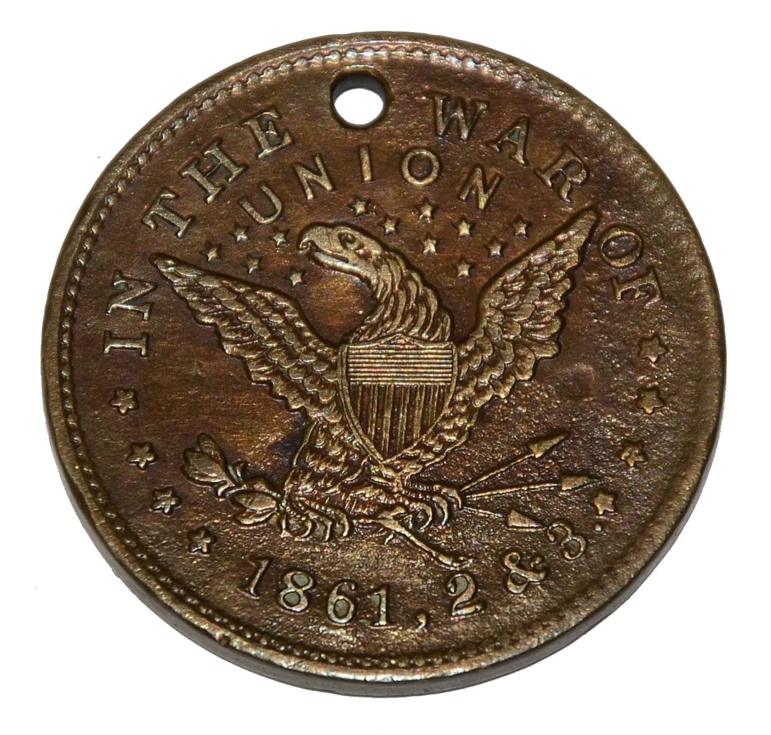 ID DISC FOR 1st NEW YORK MOUNTED RIFLES PRIVATE — Horse Soldier