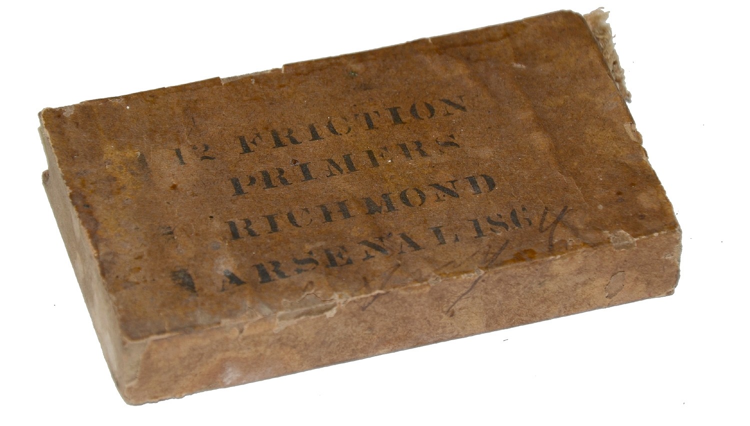 CONFEDERATE FRICTION PRIMER BOX – RICHMOND ARSENAL — Horse Soldier