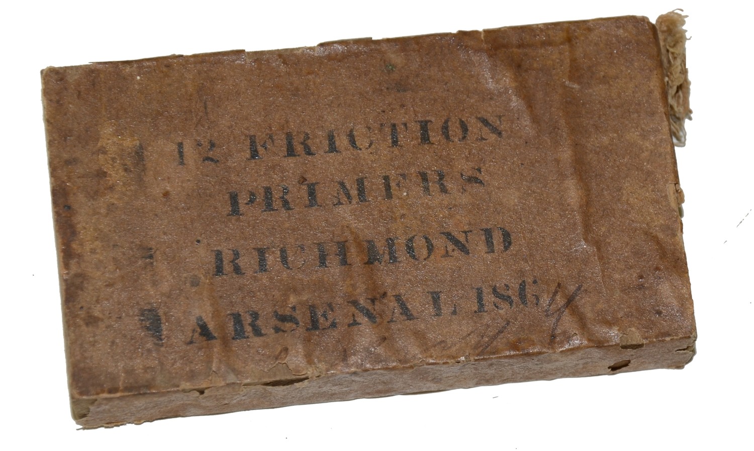 CONFEDERATE FRICTION PRIMER BOX – RICHMOND ARSENAL — Horse Soldier