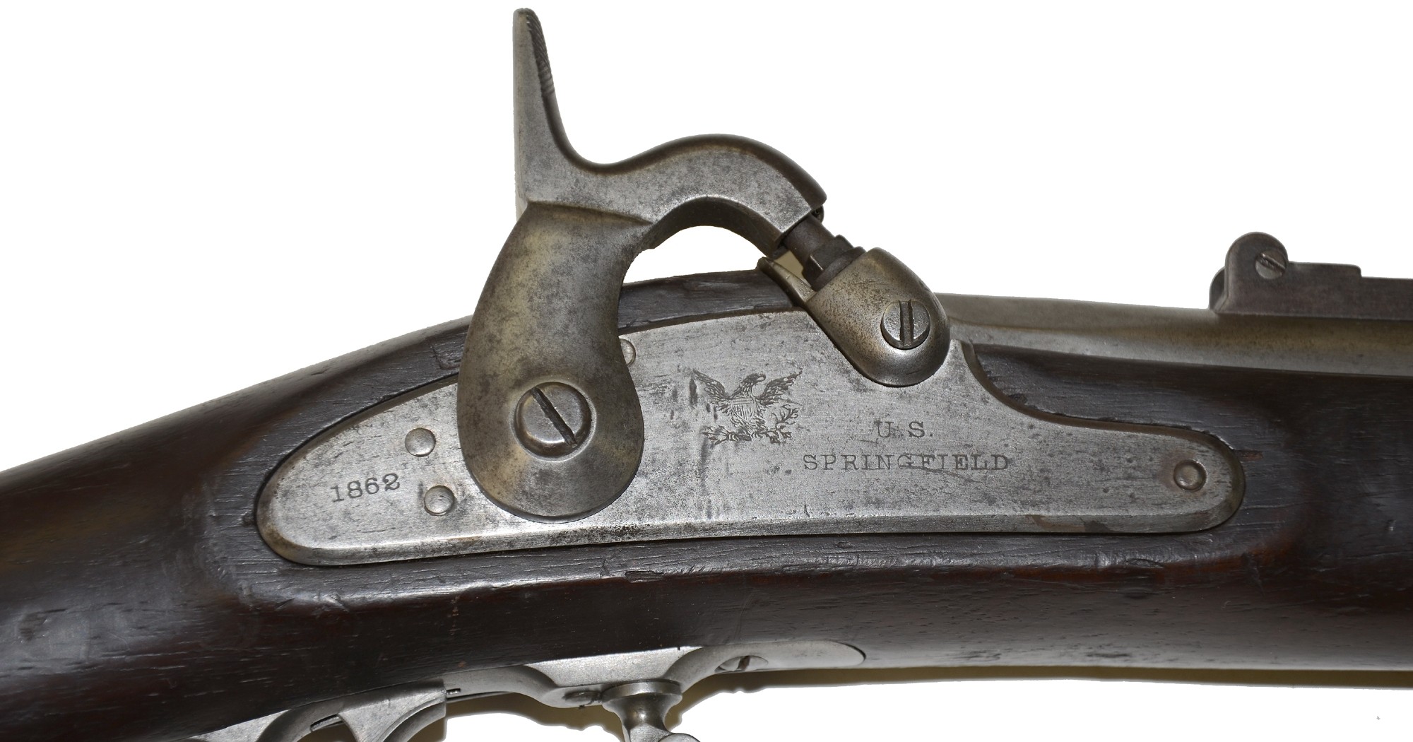 US MODEL 1861 SPRINGFIELD DATED 1862 WITH CONFEDERATE MARKING — Horse ...