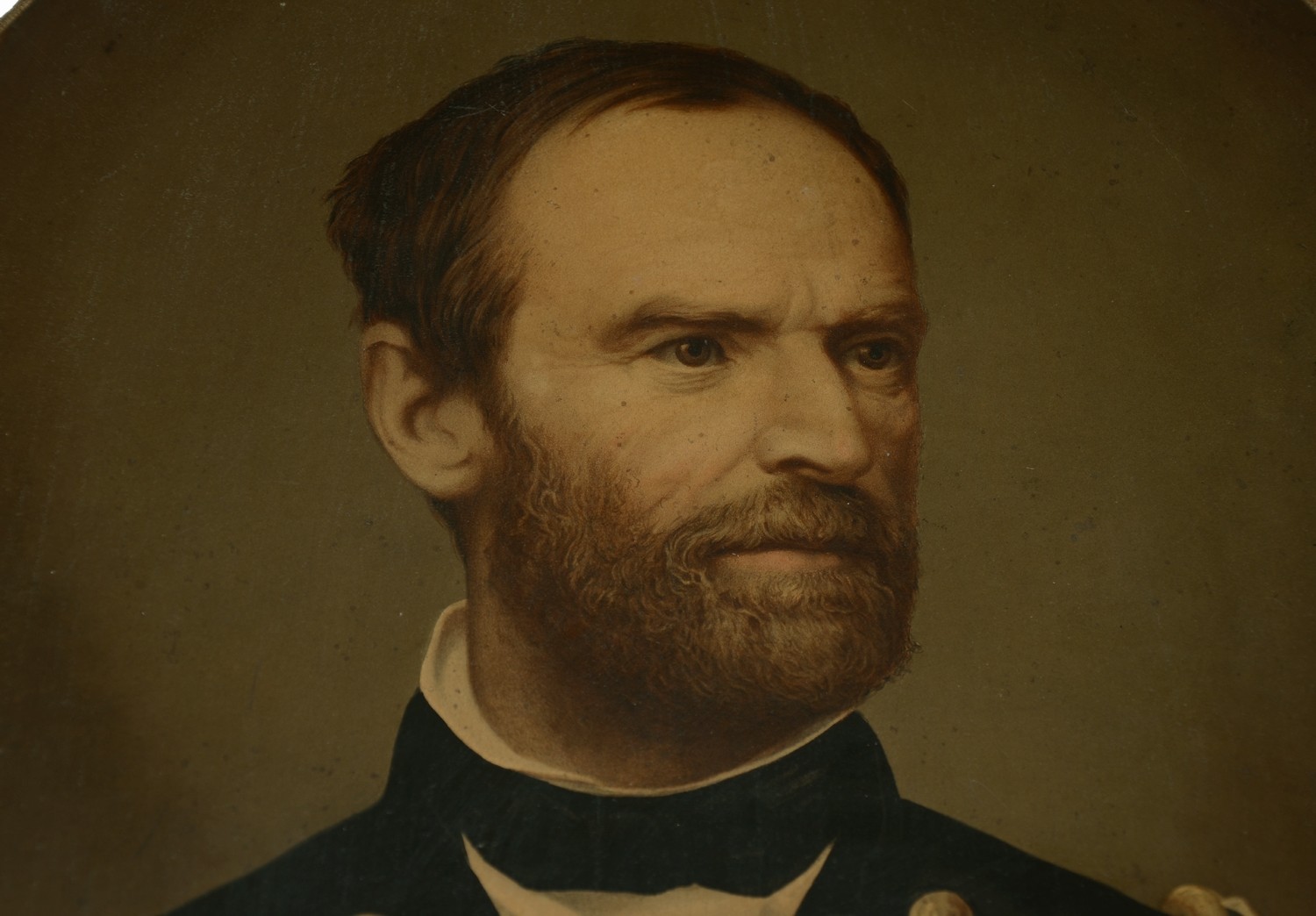 MASS PRODUCED 1865 DATED PORTRAIT OF GENERAL SHERMAN — Horse Soldier