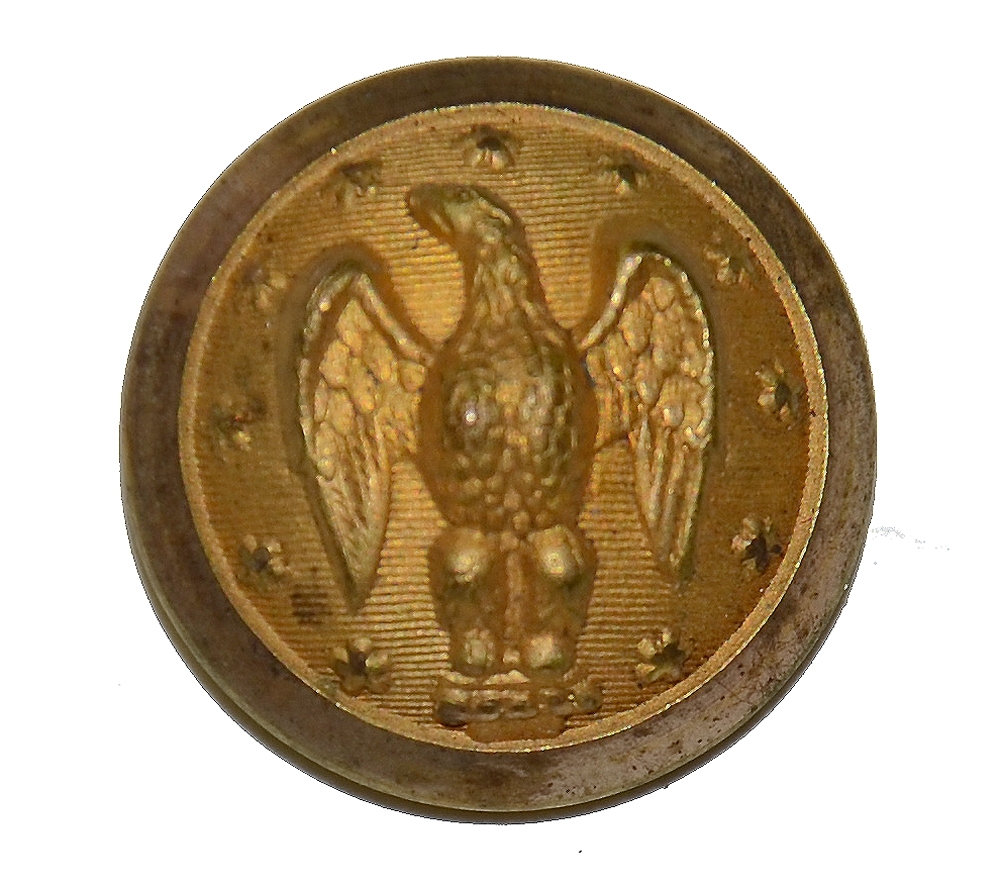 CONFEDERATE OFFICER’S BUTTON — Horse Soldier