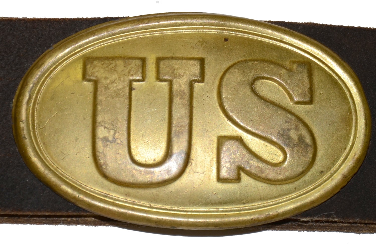 UNISSUED US BUCKLE AND BUFF BELT — Horse Soldier