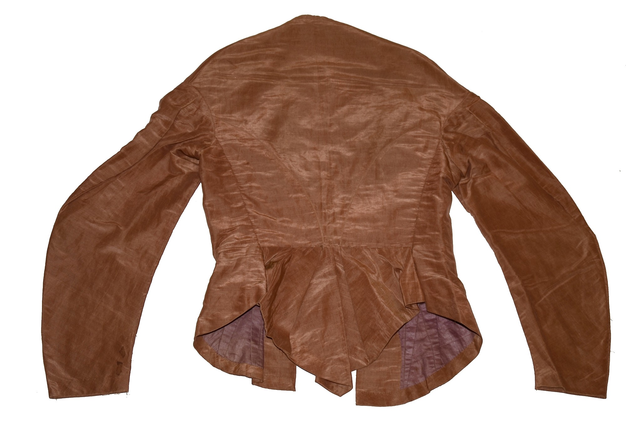 COPPER SILK BASQUE BODICE C. 1864-1868 — Horse Soldier