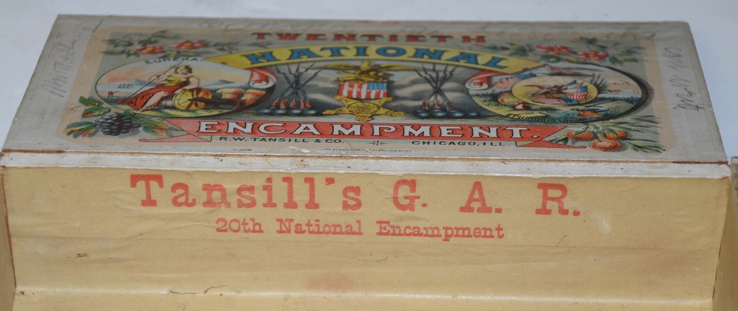 G.A.R. ENCAMPMENT CIGAR BOX, SAN FRANCISCO – 1886 — Horse Soldier