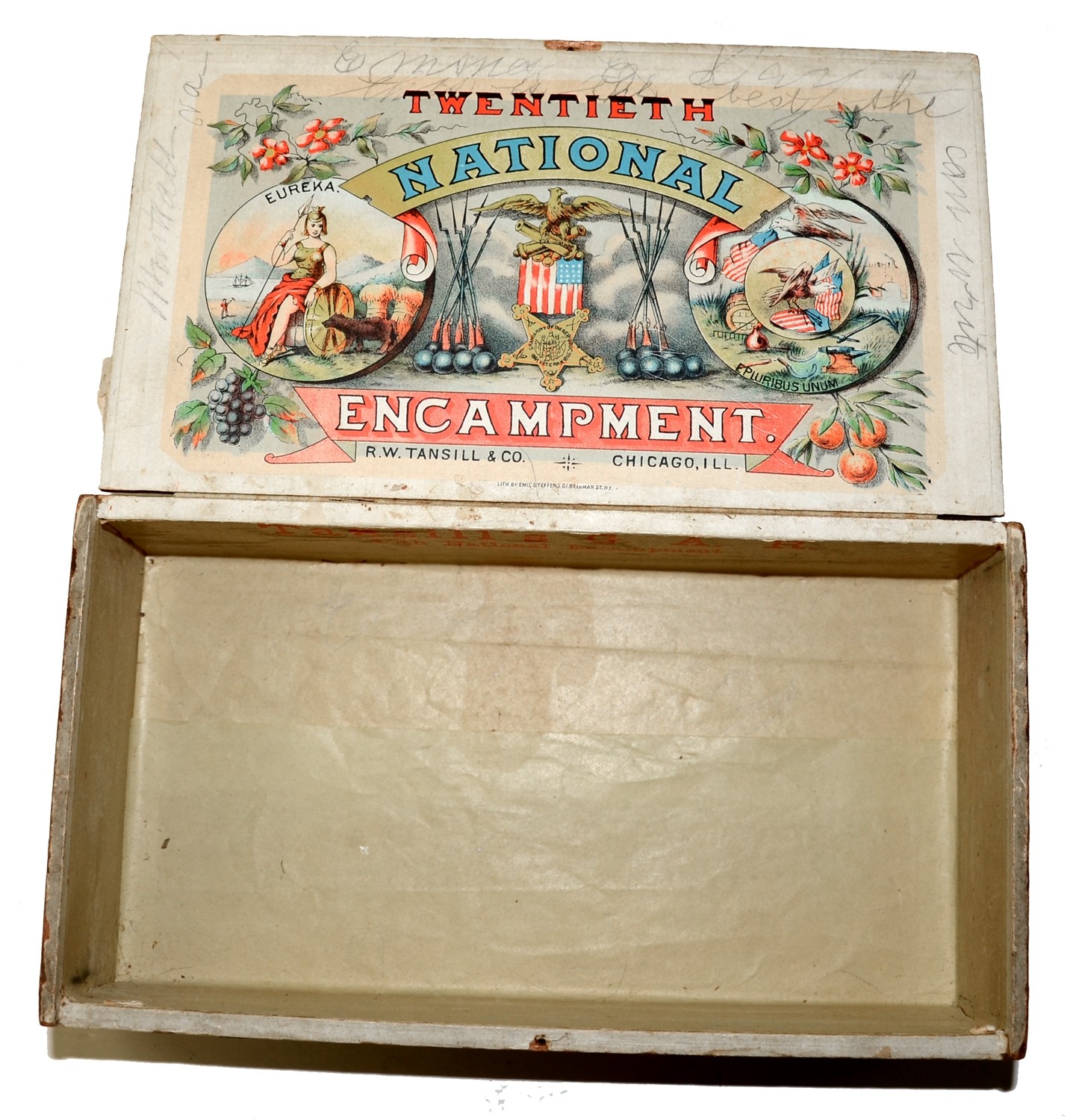 G.A.R. ENCAMPMENT CIGAR BOX, SAN FRANCISCO – 1886 — Horse Soldier