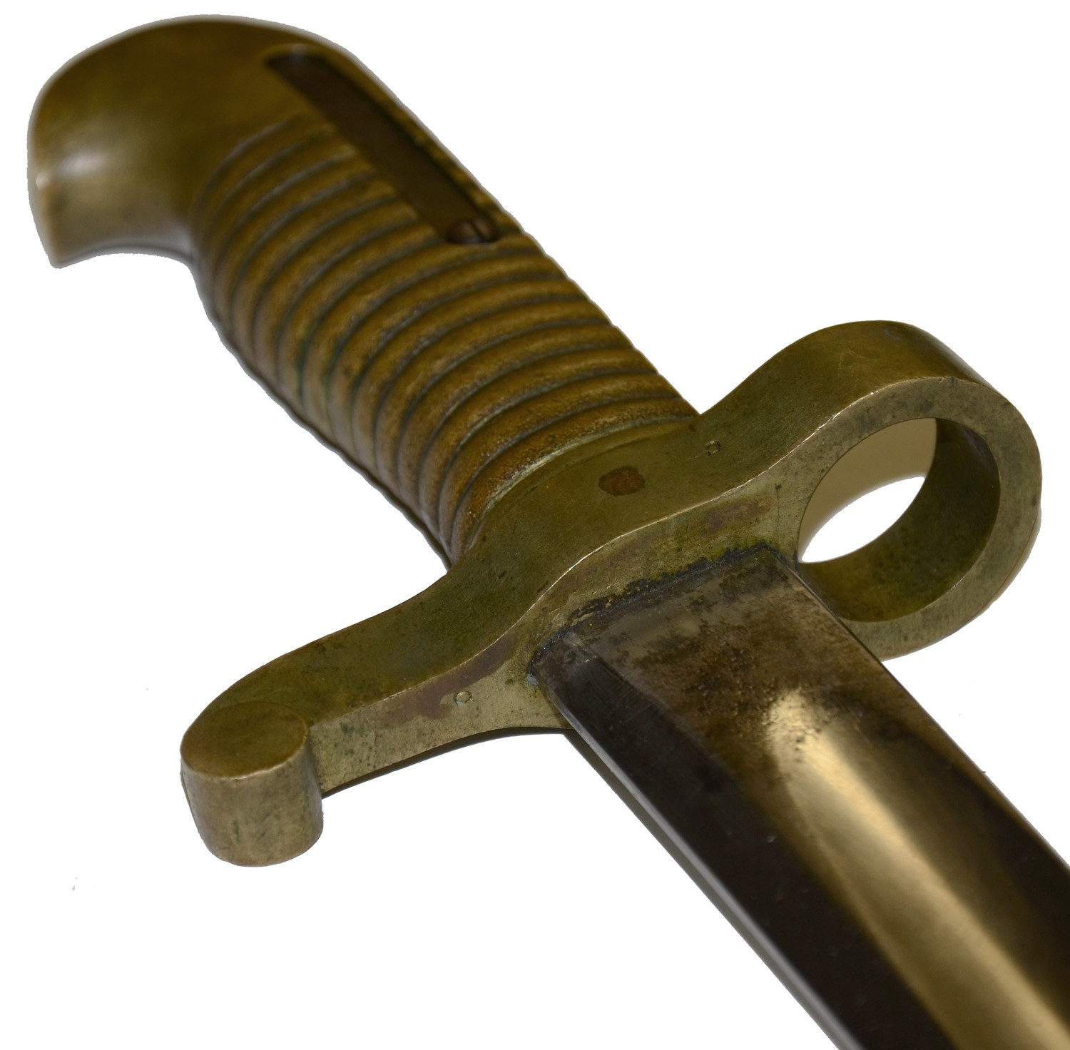 ORIGINAL CIVIL WAR “ZOUAVE” SABER BAYONET WITH LEATHER SCABBARD — Horse ...