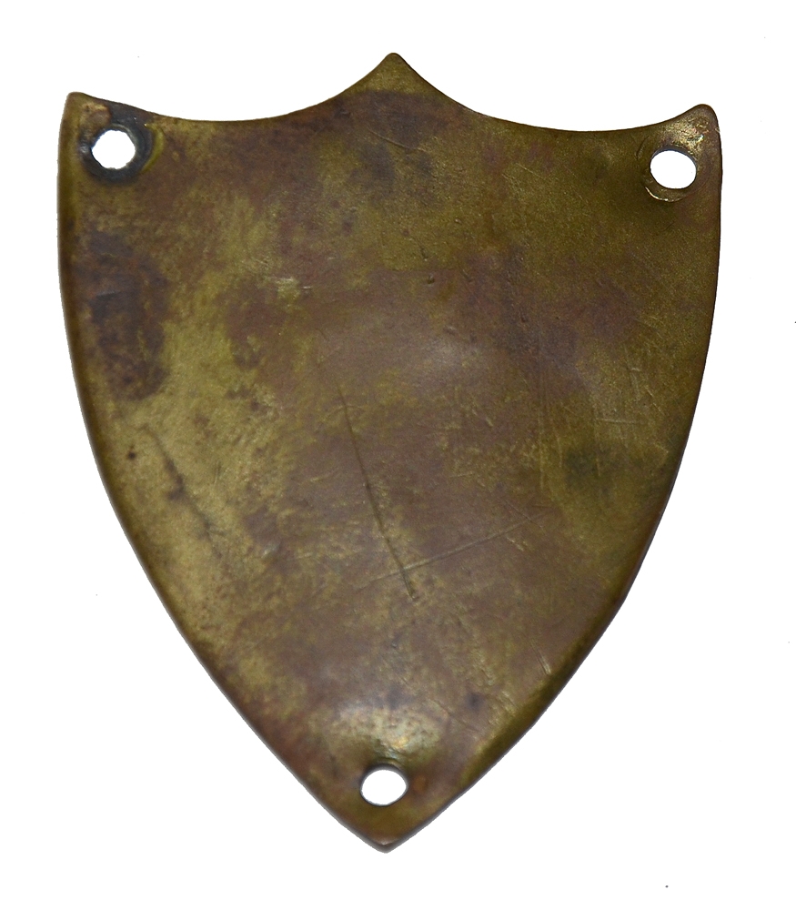 SADDLE SHIELD RECOVERED AT CITY POINT — Horse Soldier