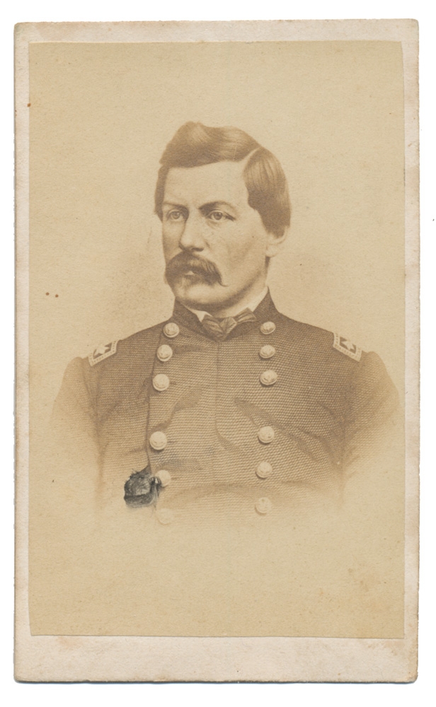 CDV LITHOGRAPH OF MAJOR GENERAL GEORGE B. MCCLELLAN — Horse Soldier