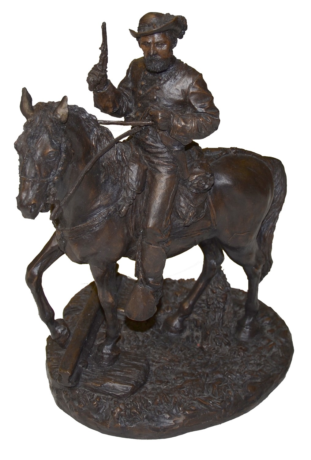 MOSBY ON HORSEBACK SCULPTURE BY RON TUNISON — Horse Soldier