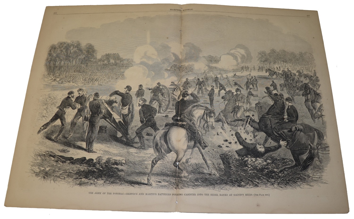 HARPER’S WEEKLY, NEW YORK, JULY 19, 1862 – PENINSULA CAMPAIGN — Horse ...