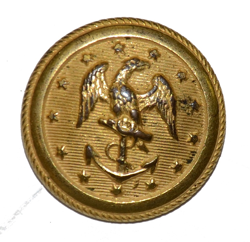 NAVY BUTTON, C 1835-50 — Horse Soldier
