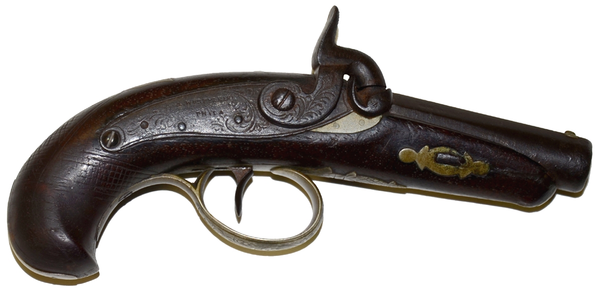 SINGLE SHOT “DERRINGER STYLE” PISTOL BY ANDREW WURFFLEIN OF PHILA ...