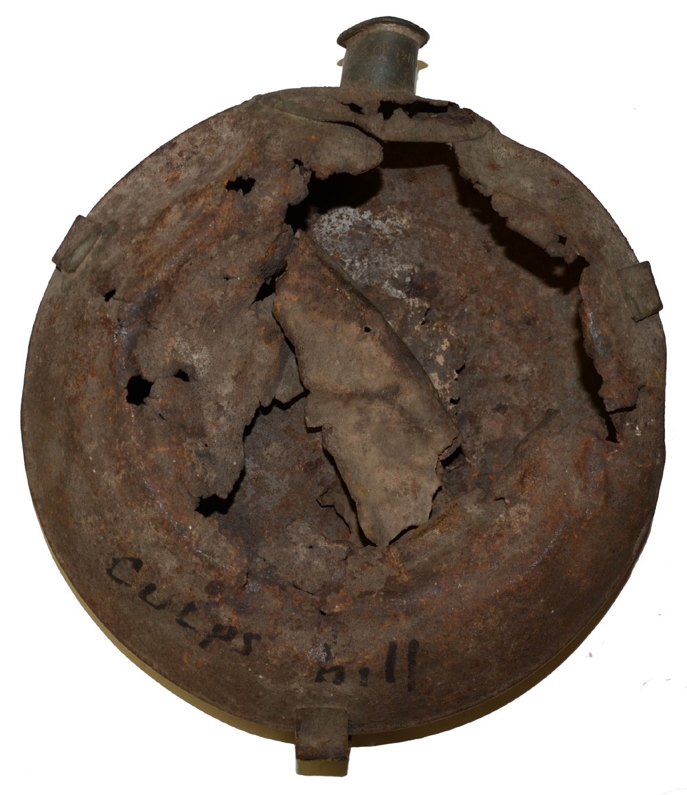 GROUP OF RELICS RECOVERED FROM CULP’S HILL, GETTYSBURG — Horse Soldier