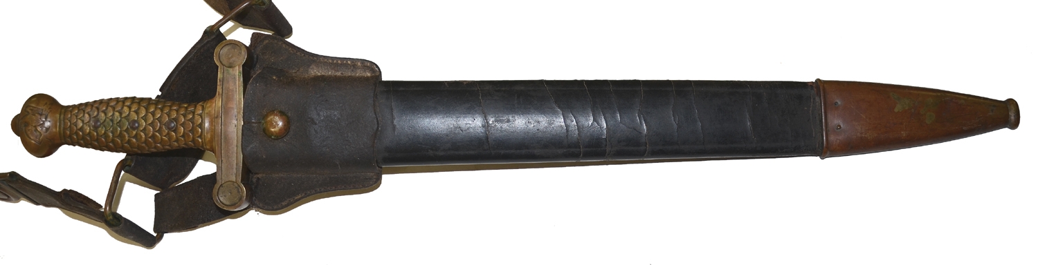 AMES MODEL 1832 SHORT SWORD WITH SCABBARD AND BELT — Horse Soldier