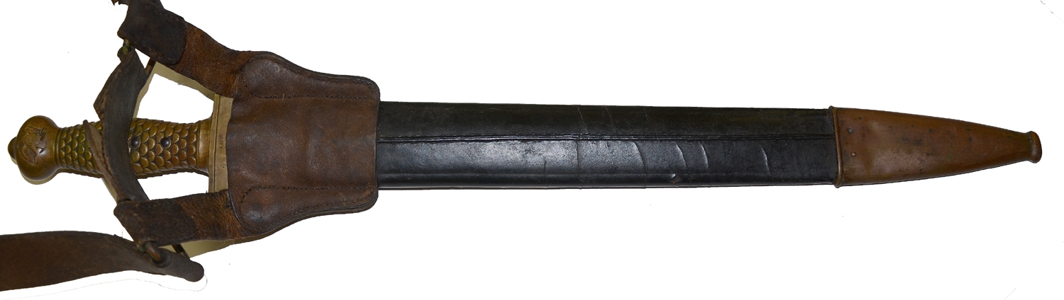 AMES MODEL 1832 SHORT SWORD WITH SCABBARD AND BELT — Horse Soldier