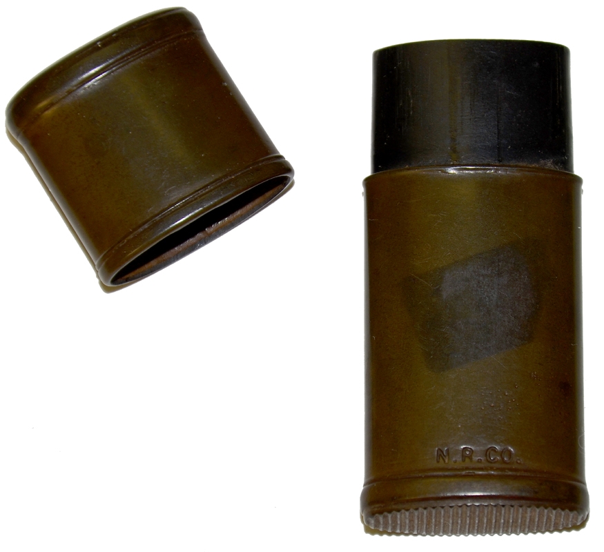 CIVIL WAR ERA HARD RUBBER MATCH SAFE — Horse Soldier