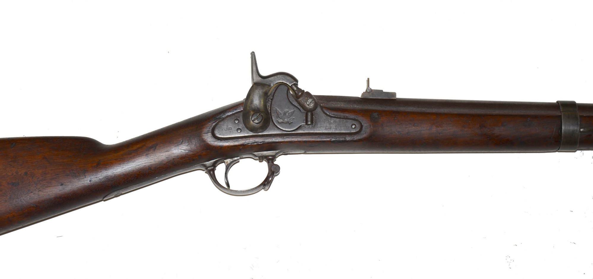 SPRINGFIELD MODEL 1855 US PERCUSSION RIFLE-MUSKET DATED 1860 — Horse ...