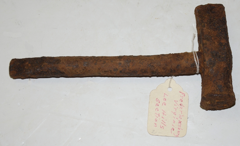 RELIC ARTILLERY HAMMER FROM FREDERICKSBURG — Horse Soldier