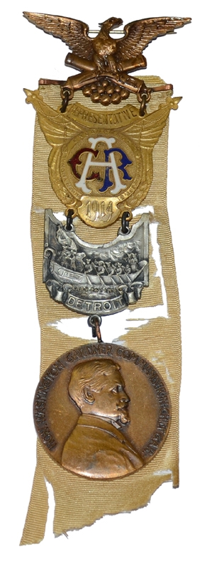 48TH NATIONAL ENCAMPMENT GAR BADGE — Horse Soldier