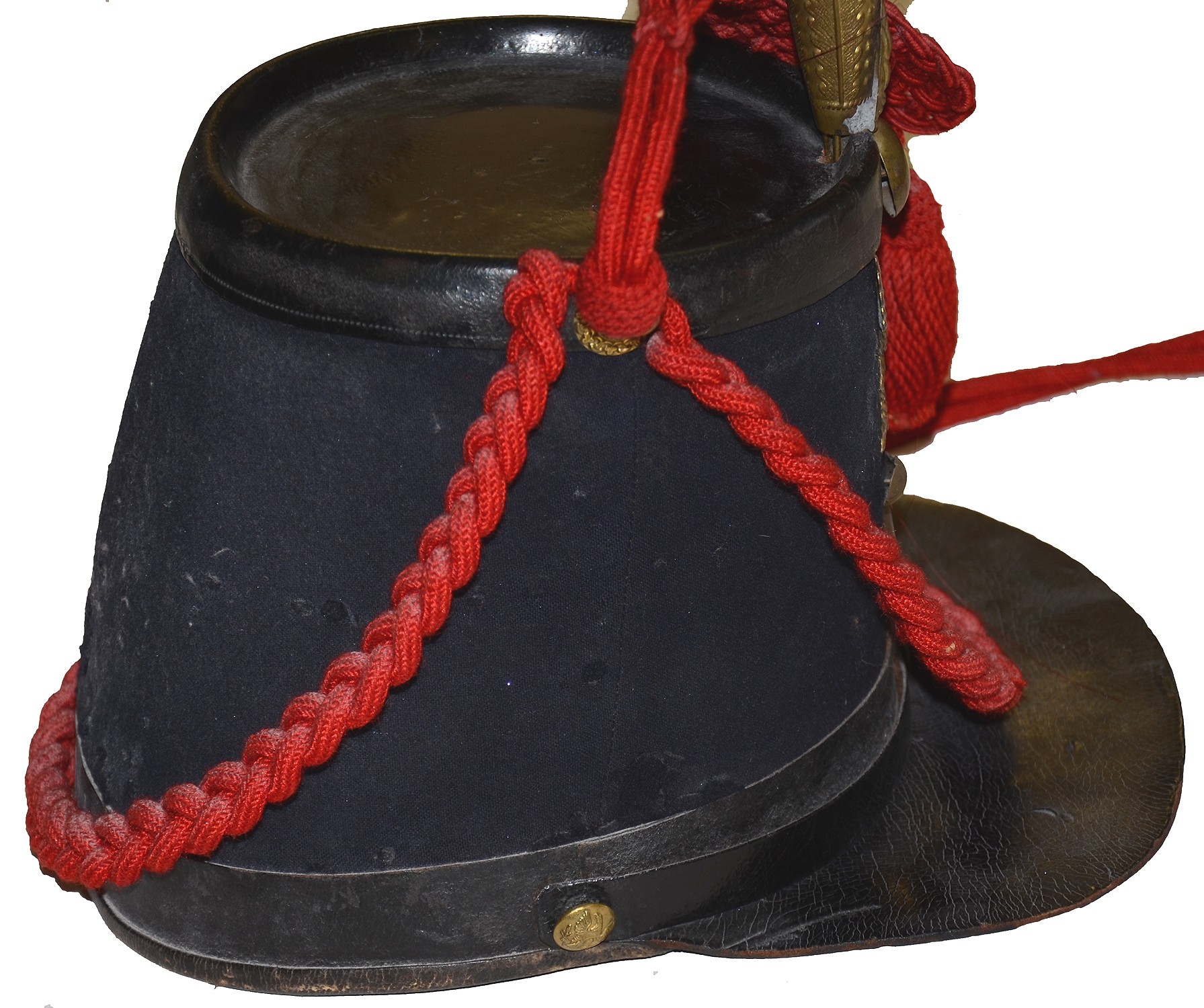 WARTIME CONTRACTOR MARKED 1864 PATTERN LIGHT ARTILLERY SHAKO — Horse ...