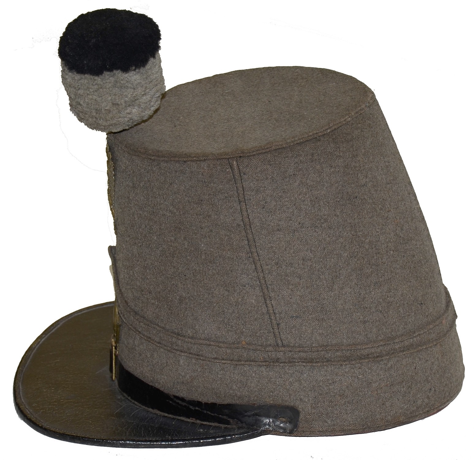 IDENTIFIED 1851 PATTERN MASSACHUSETTS MILITIA SHAKO AND CASE — Horse ...