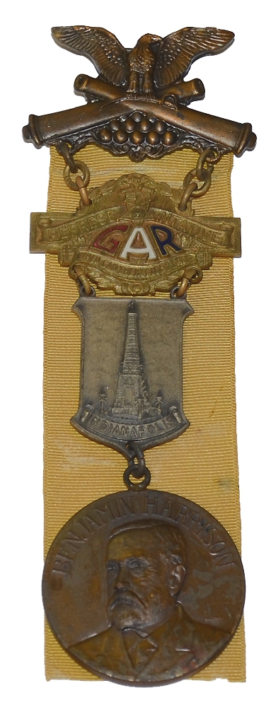 54TH NATIONAL ENCAMPMENT GAR BADGE 1920 — Horse Soldier