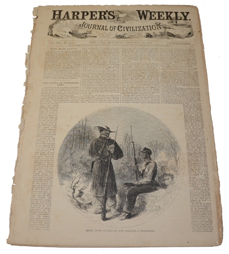 HARPER’S WEEKLY DATED JANUARY 10, 1863 — Horse Soldier