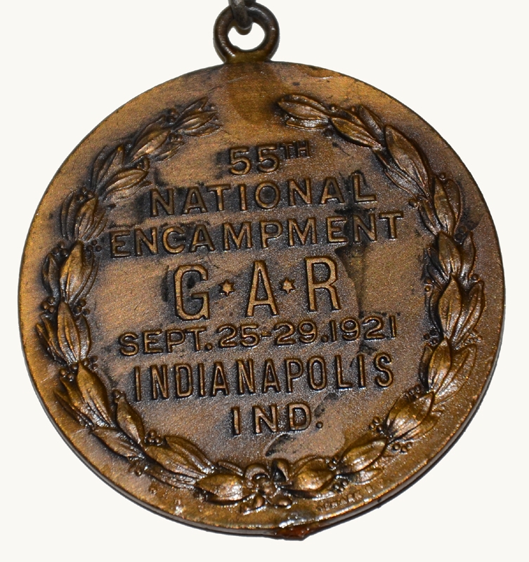 55TH NATIONAL ENCAMPMENT GAR BADGE 1921 — Horse Soldier