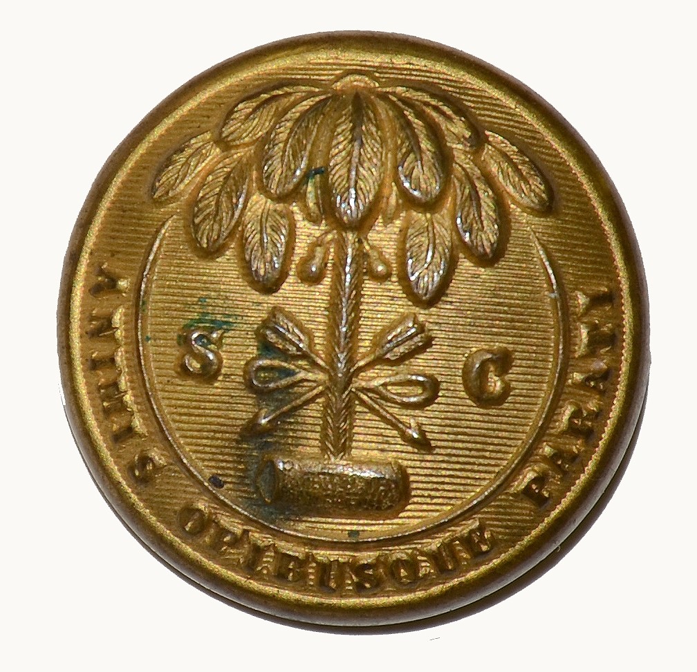 SOUTH CAROLINA STATE SEAL COAT BUTTON, SC15A — Horse Soldier