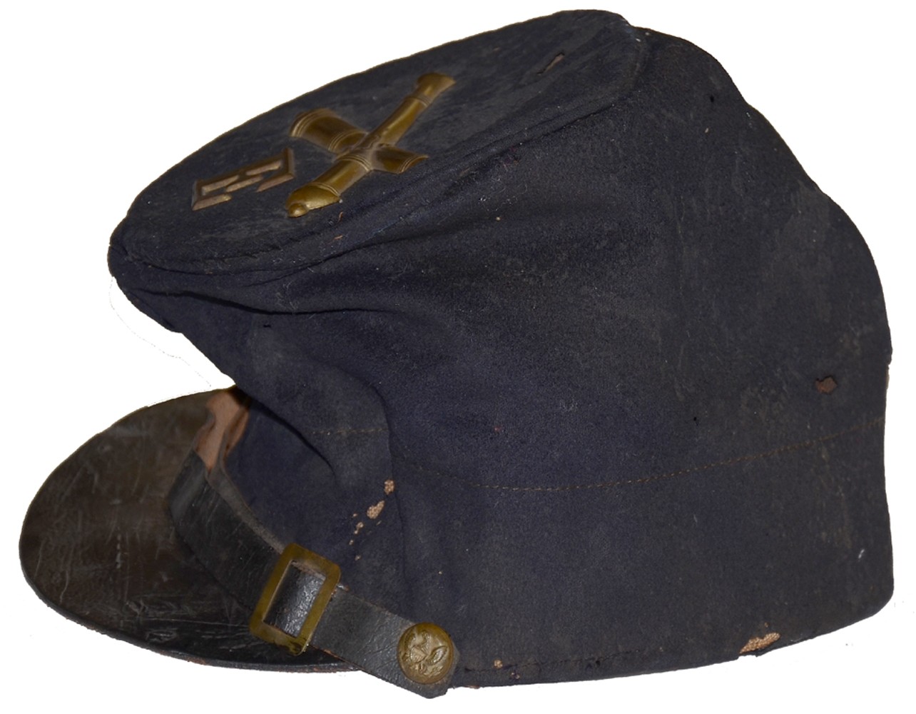 IDENTIFIED ENLISTED ARTILLERYMAN’S FORAGE CAP WITH INSIGNIA FROM ...