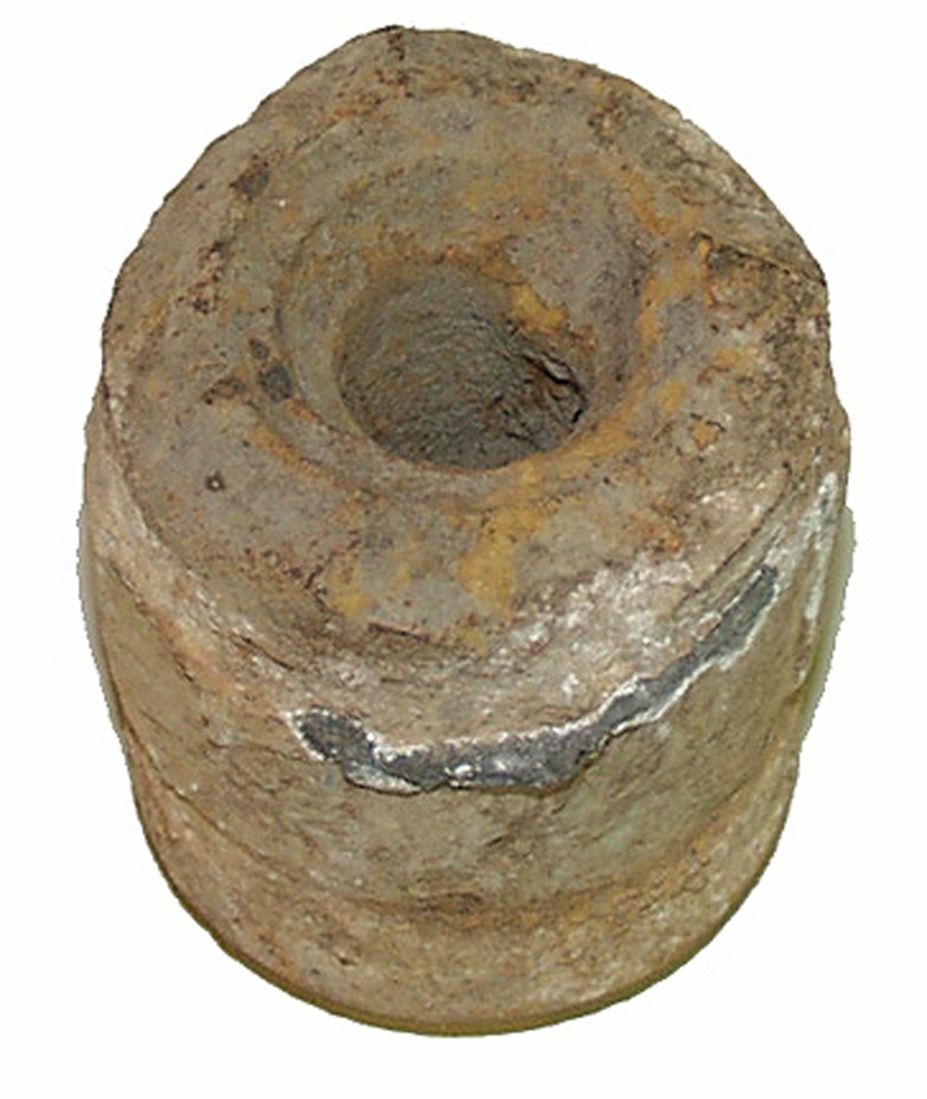 BASE AND SABOT FROM A U.S. 3” HOTCHKISS SHELL RECOVERED AT LITTLE ROUND ...