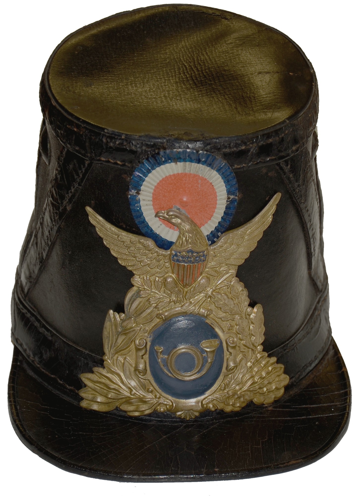 CIVIL WAR IMPORT FRENCH LIGHT INFANTRY SHAKO AS ISSUED BY McCLELLAN ...