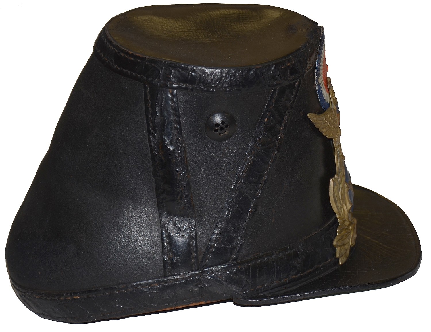 CIVIL WAR IMPORT FRENCH LIGHT INFANTRY SHAKO AS ISSUED BY McCLELLAN ...