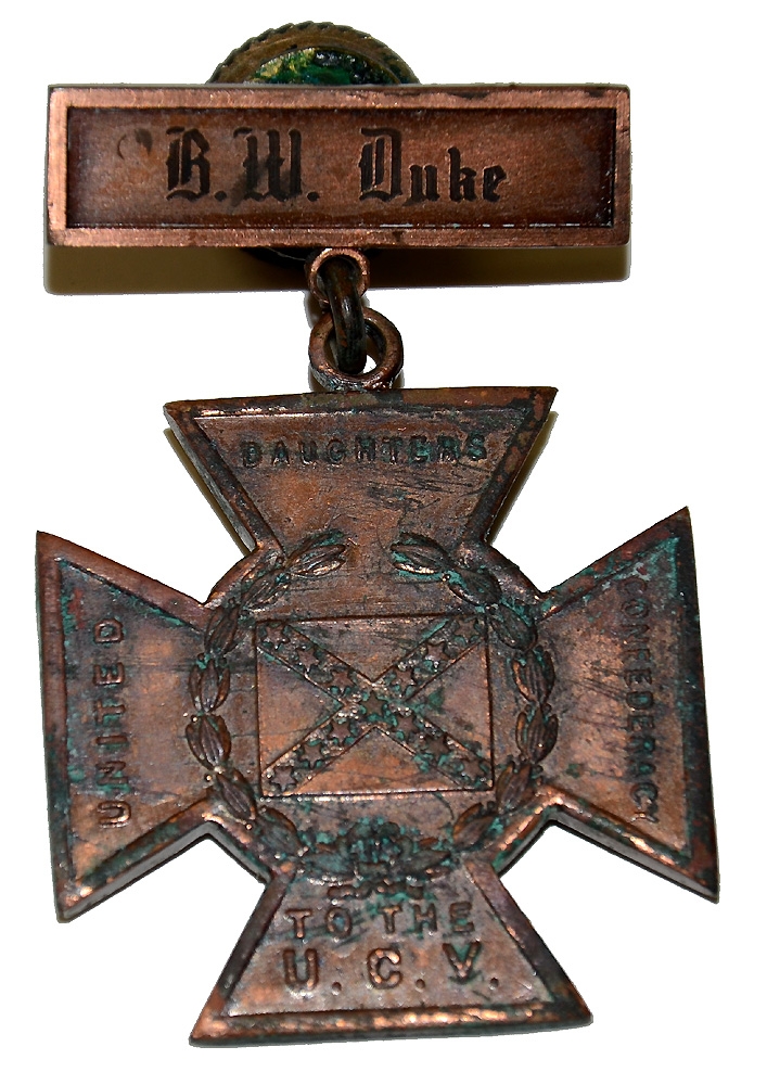 SOUTHERN CROSS OF HONOR BELONGING TO GENERAL BASIL W. DUKE — Horse Soldier